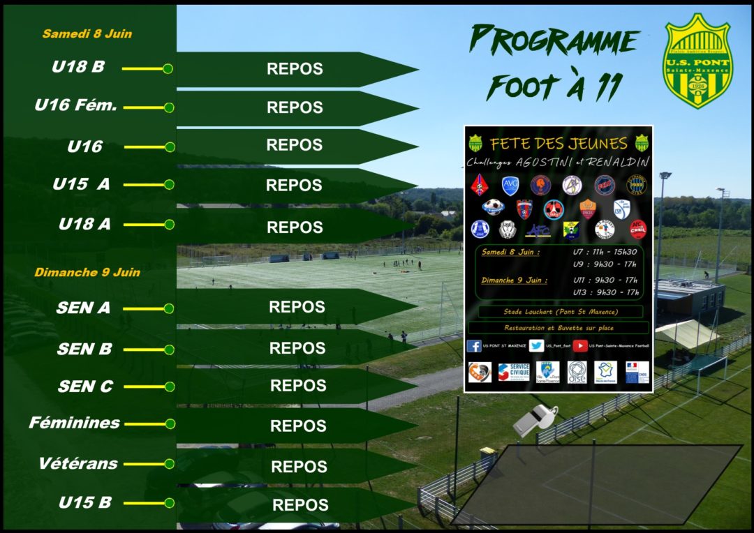 Programme Complet du week-end – USPontFootball